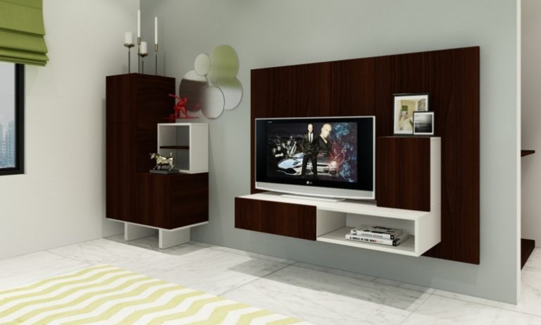 Custom Made Suspended TV Console at Affordable Price